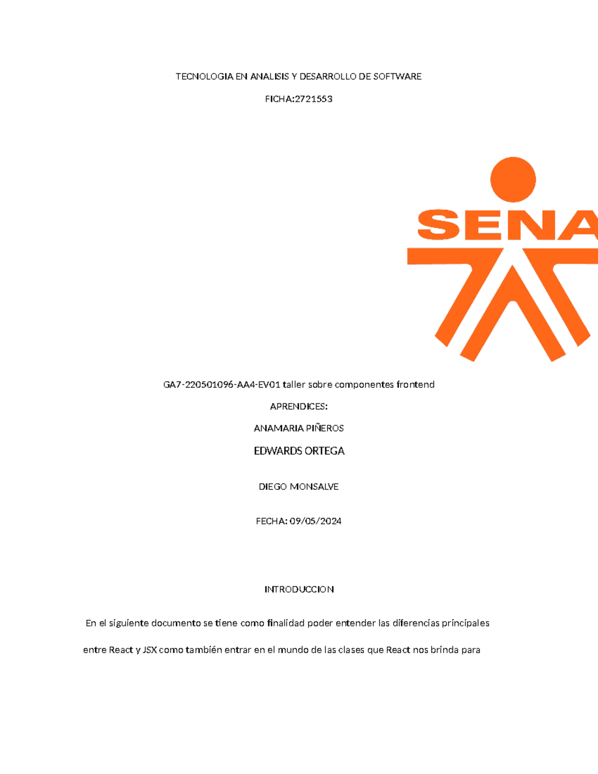 Ga7 220501096 Aa4 Ev01 Taller Sobre Componentes Frontend Tecnologia