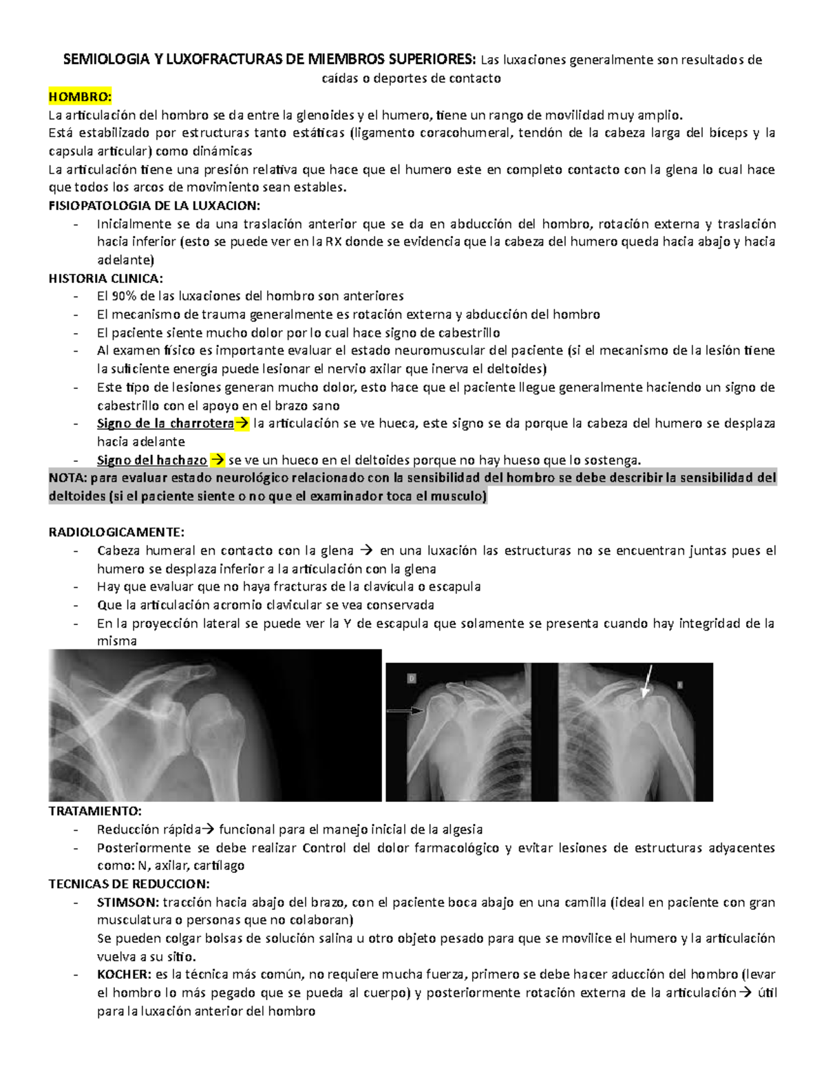 Semiologia Y Luxofracturas DE Miembros Superiores - SEMIOLOGIA Y ...