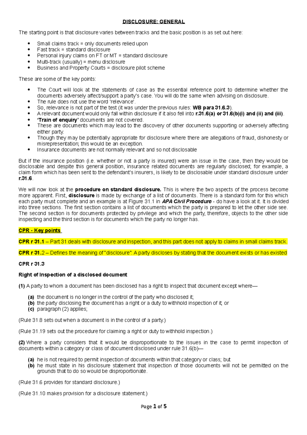 Disclosure in general notes - DISCLOSURE: GENERAL The starting point is ...