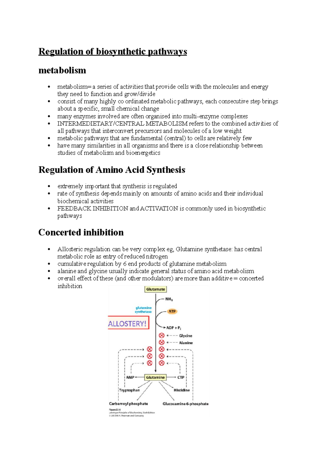 Regulation of biosynthetic pathways BIO-5002A - Regulation of ...