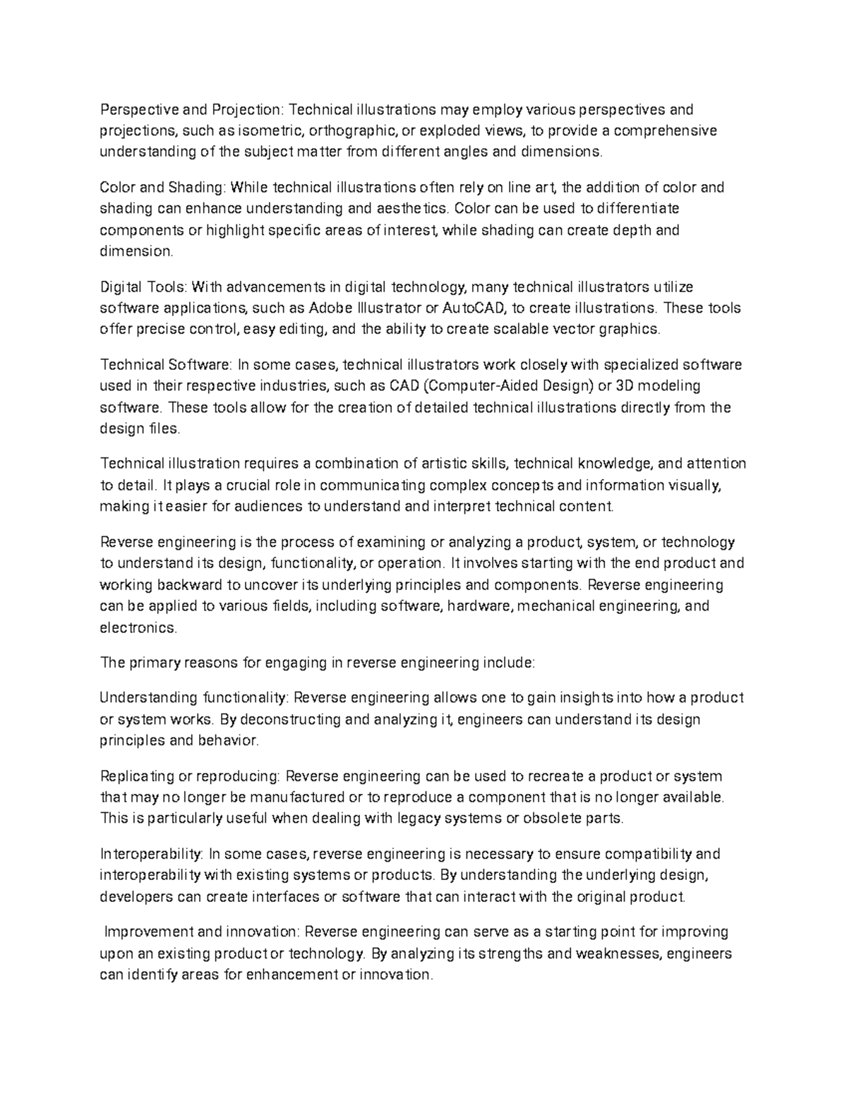 Technical drawing-18 - Notes - Perspective and Projection: Technical ...