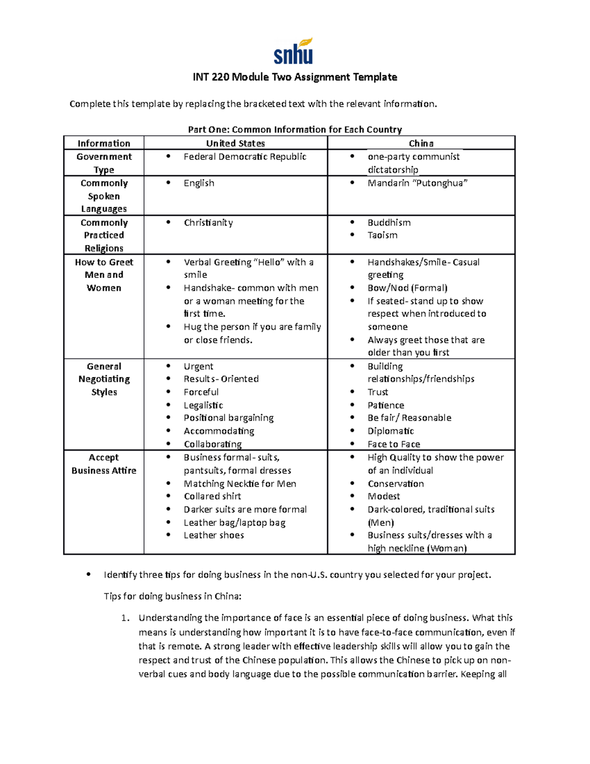 Int 220 Module Two Assignment Template Int 220 Module Two Assignment Template Complete This