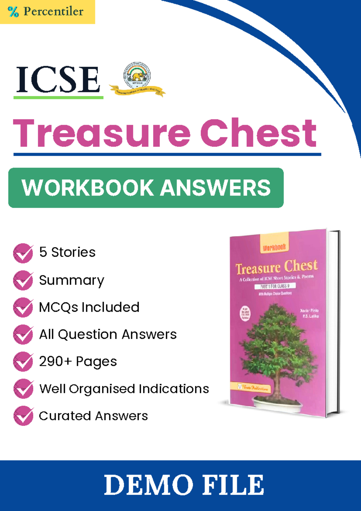 Treasure Chest Class 9 WB Answers DEMO - Treasure Chest WORKBOOK ANSWERS ICSE 5 Stories Summary ...