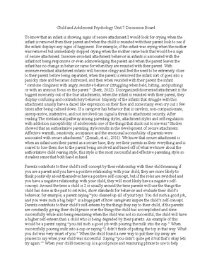 Child and Adolescent Psychology Unit 5 Journal - I was watching pbs ...