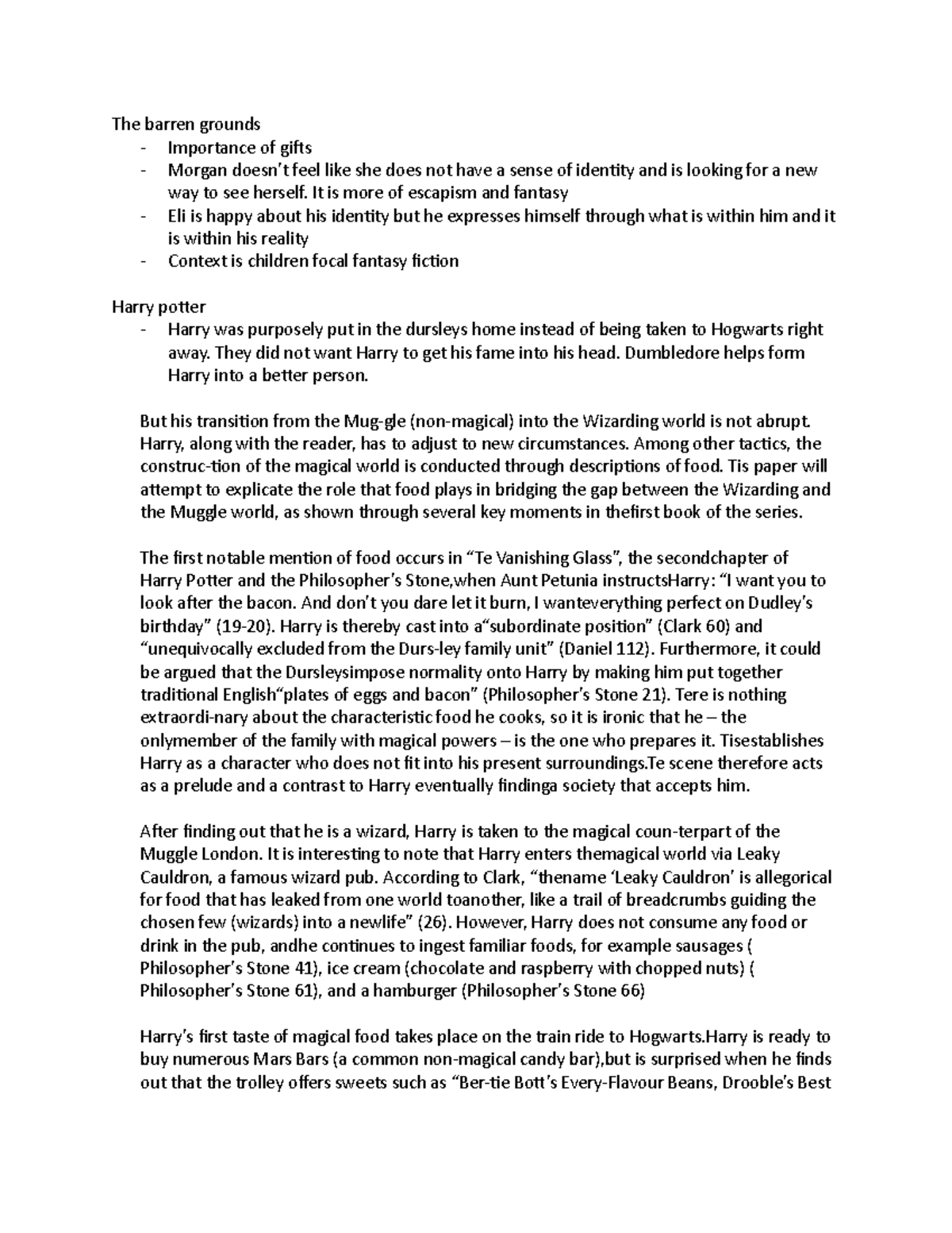 The barren grounds - opinions and key messages in the novel - The ...