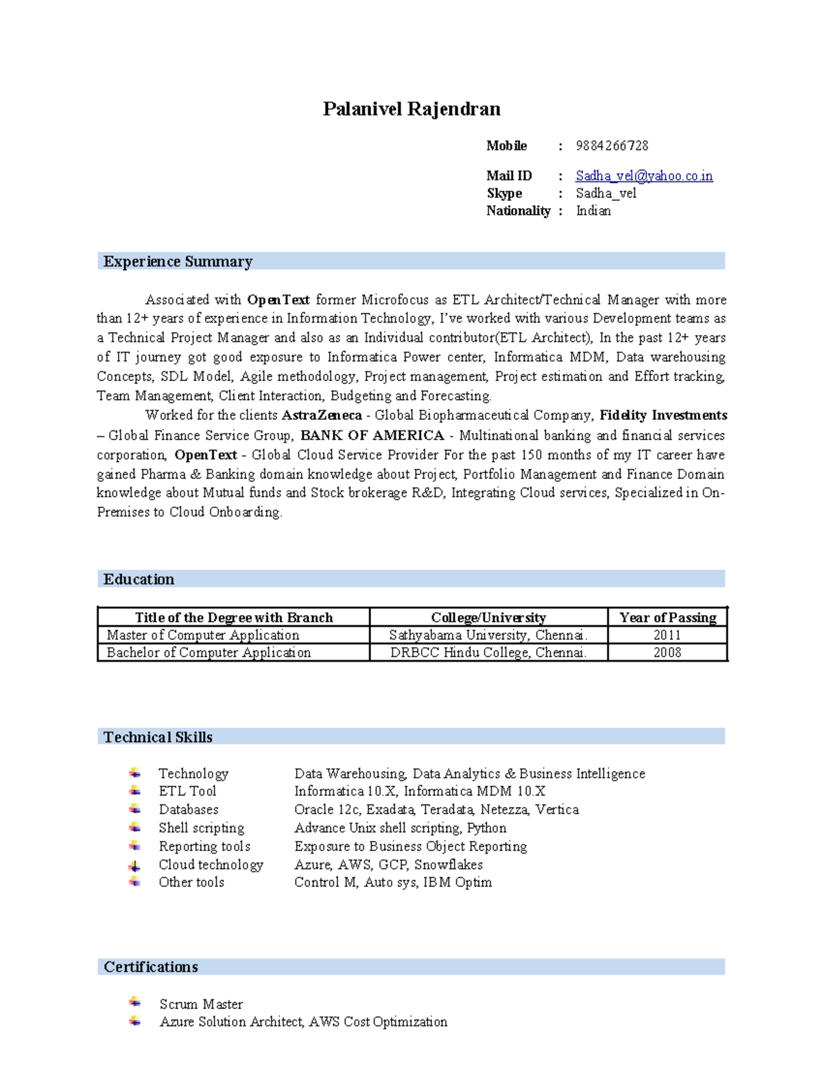 Naukri Palanivel[ 13y 0m] Palanivel Rajendran Mobile 9884266728 Mail Id