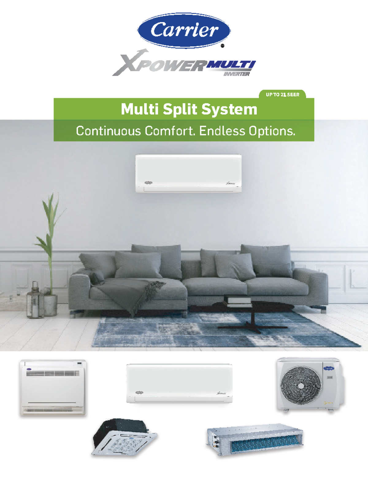 Carrier xpower multi split 21seer - UP TO 2 SEER Multi Split System ...