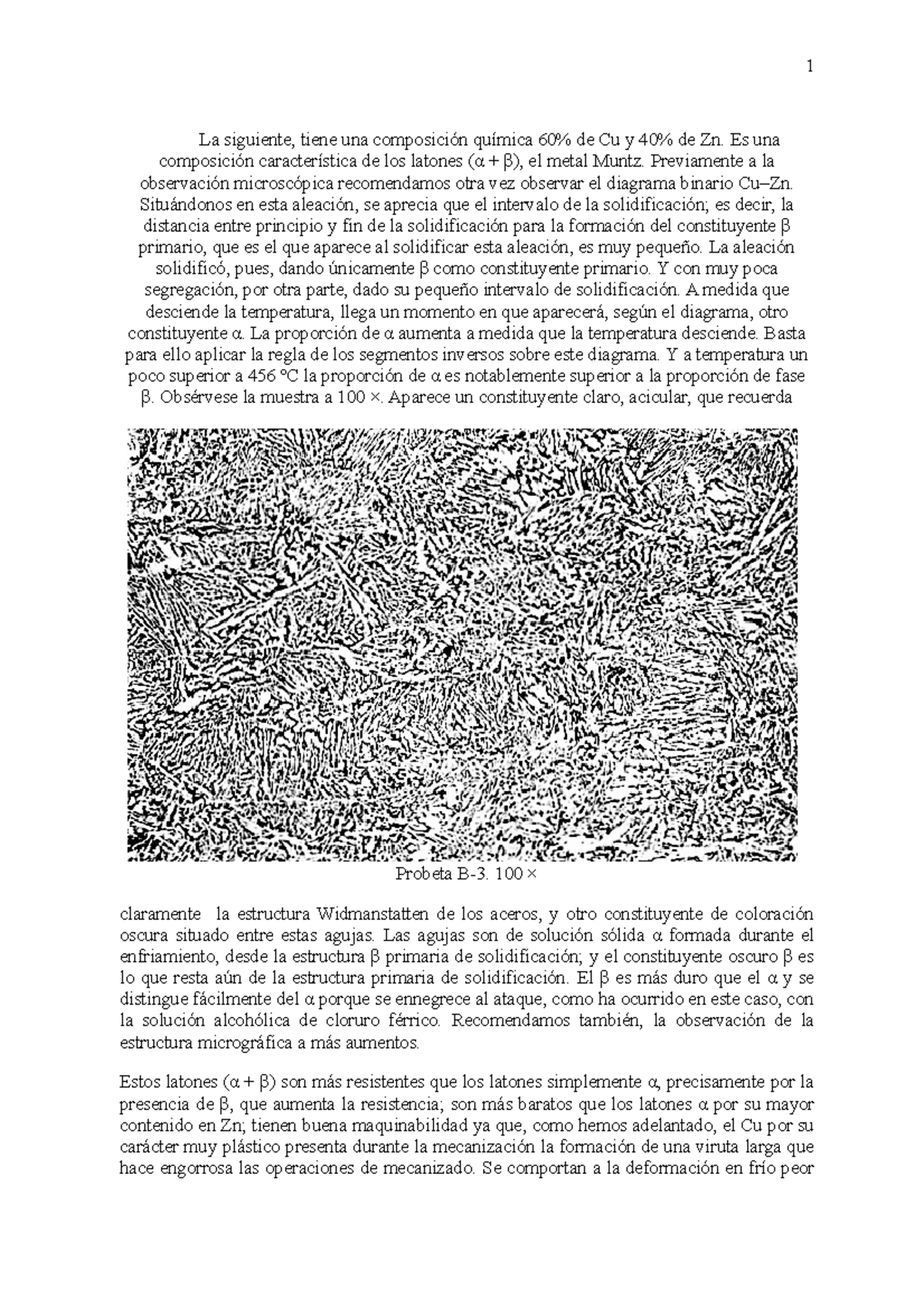 Laton 60-40 - La siguiente, tiene una composición química 60% de Cu y ...