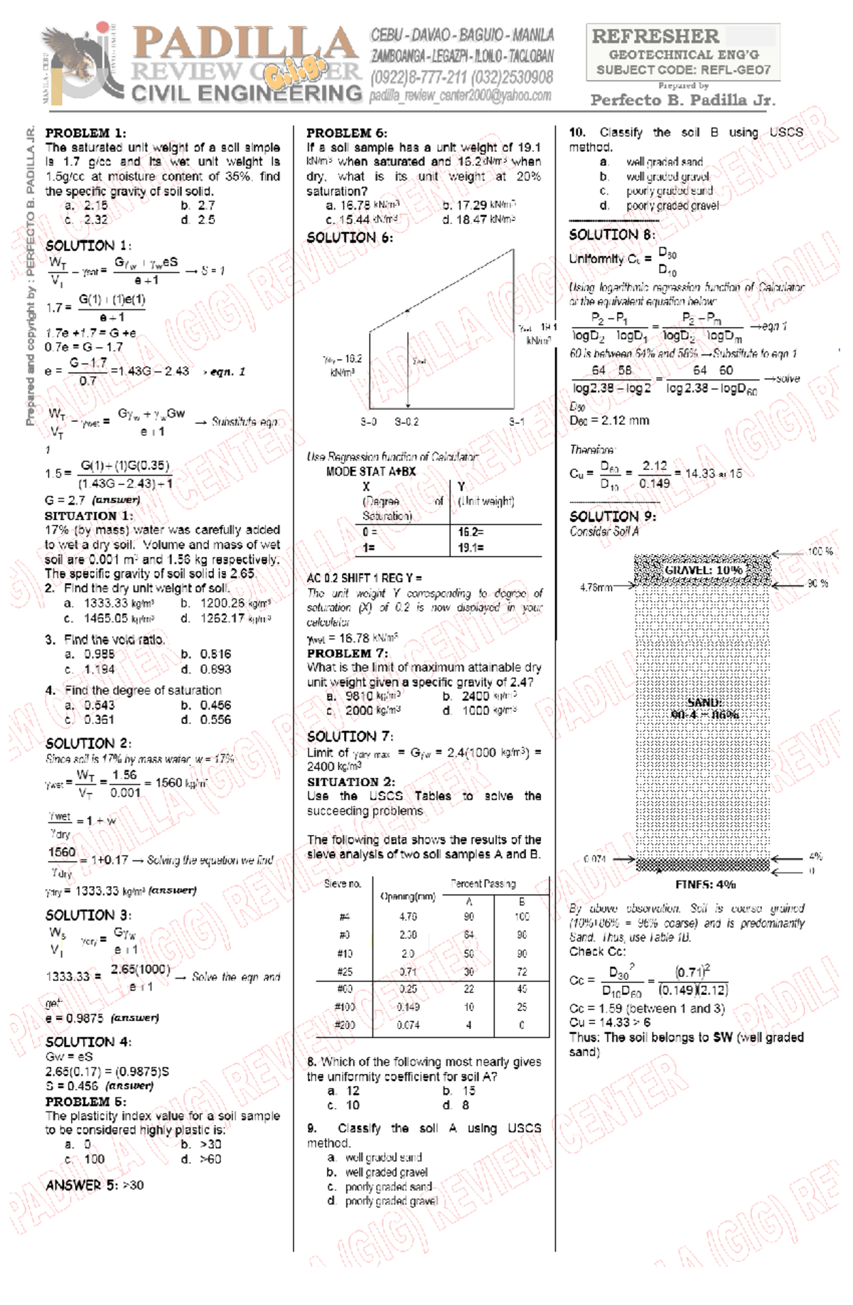 Geotech modules - for ce students and preparation for board exam ...