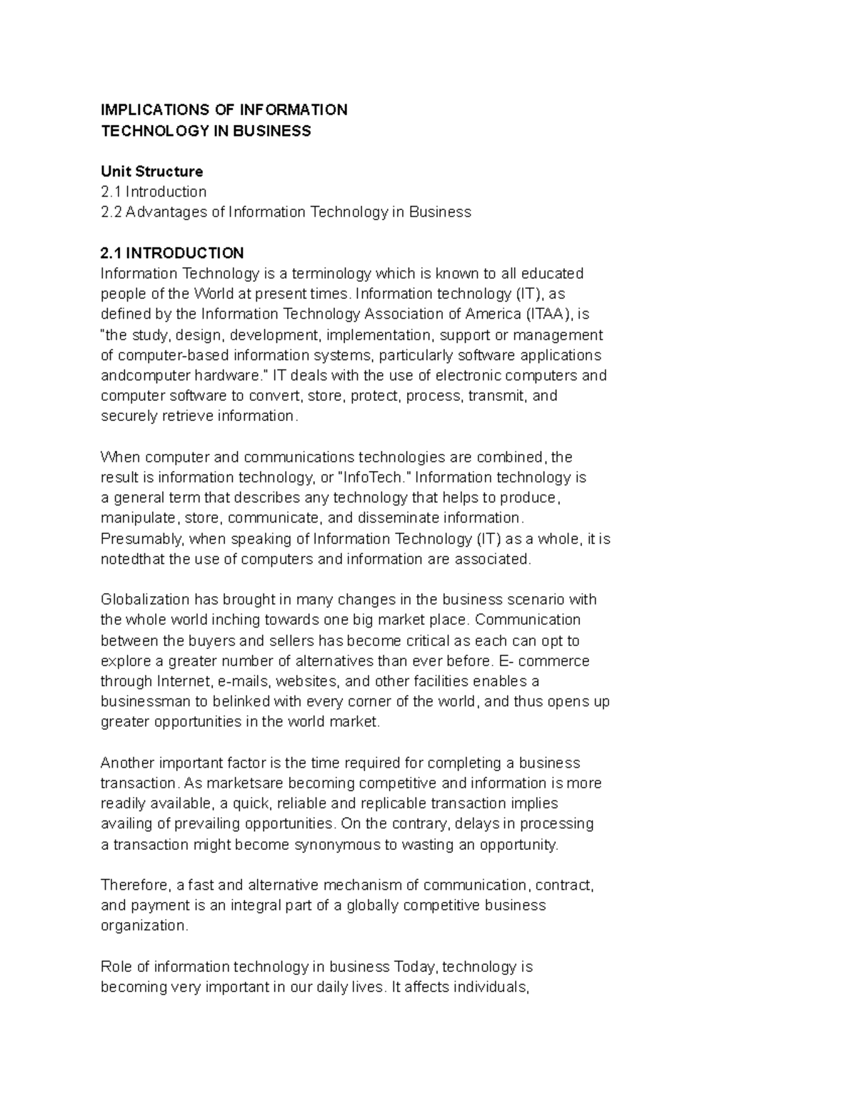 Information Technology-3 - Information technology (IT), as defined by ...