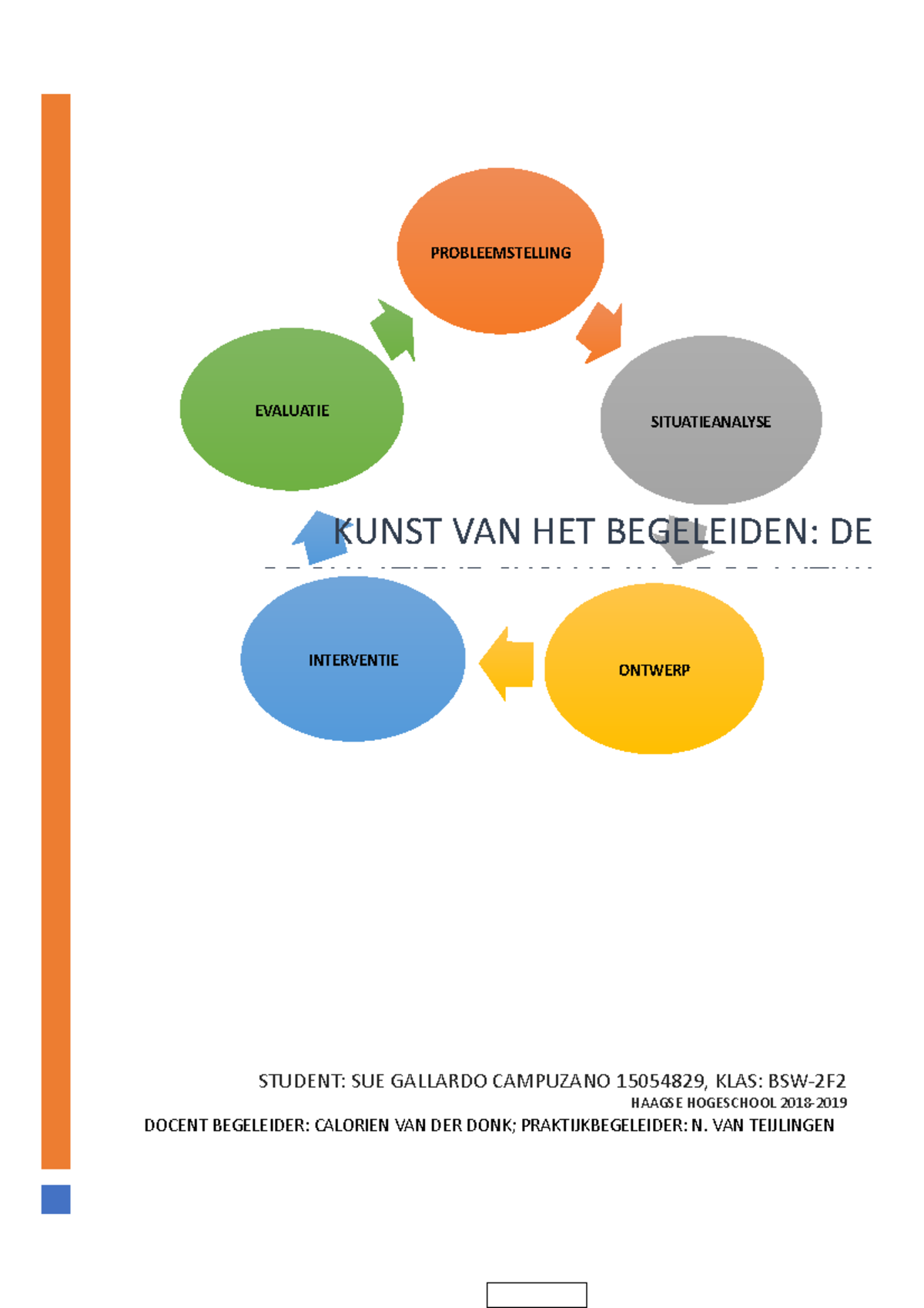 Regulatieve cyclus af - PROBLEEMSTELLING SITUATIEANALYSE INTERVENTIE ...