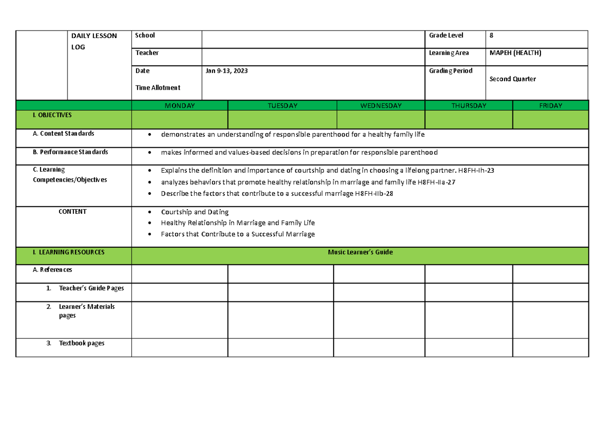 Dll mapeh 8 2ndquarter week9health 230305133932 d9422d7b - DAILY LESSON ...