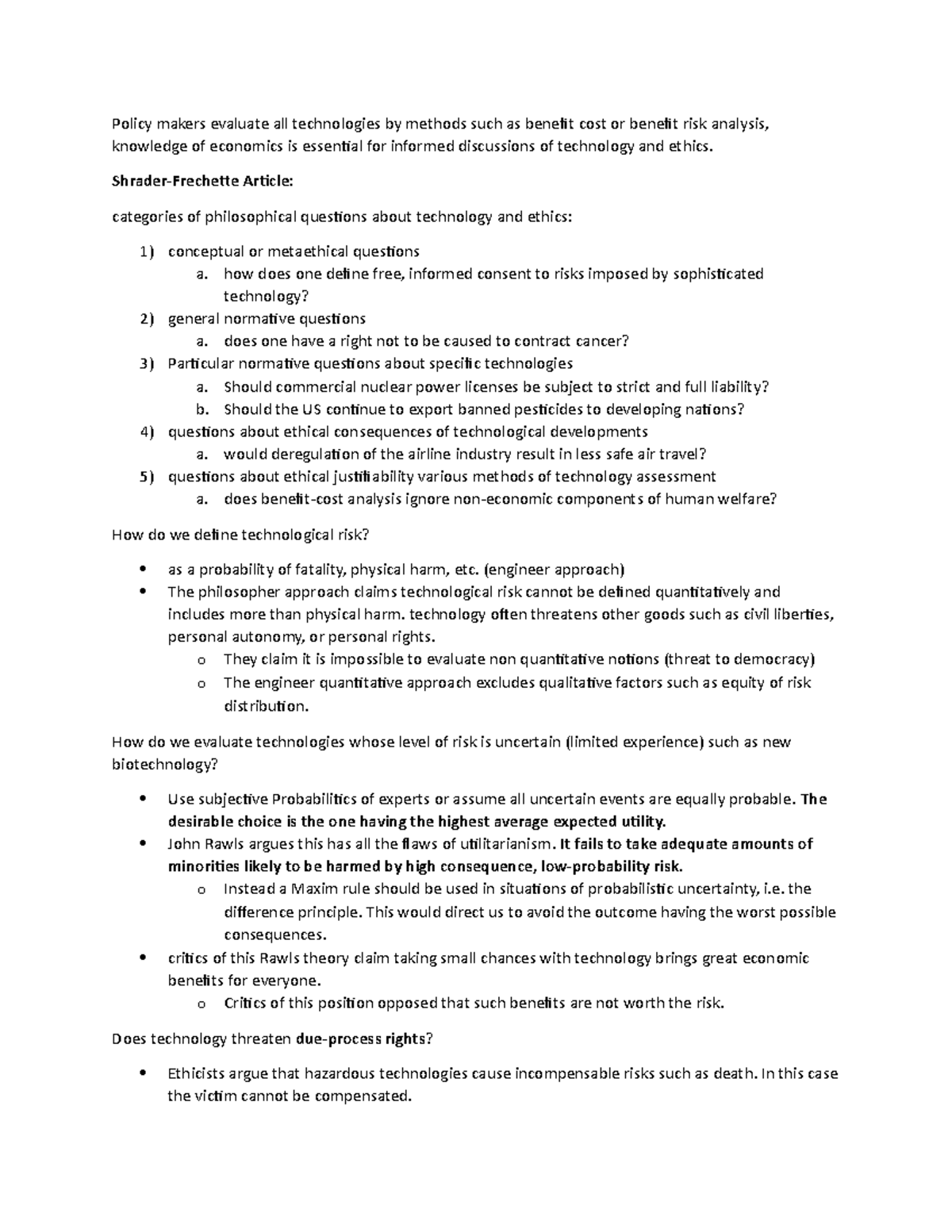 How do we assess technology risks and the ethics of technology - Policy ...