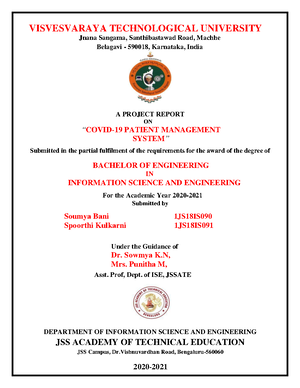 Covid-19 Testing Management System - Ijrpr 1124 - International Journal ...