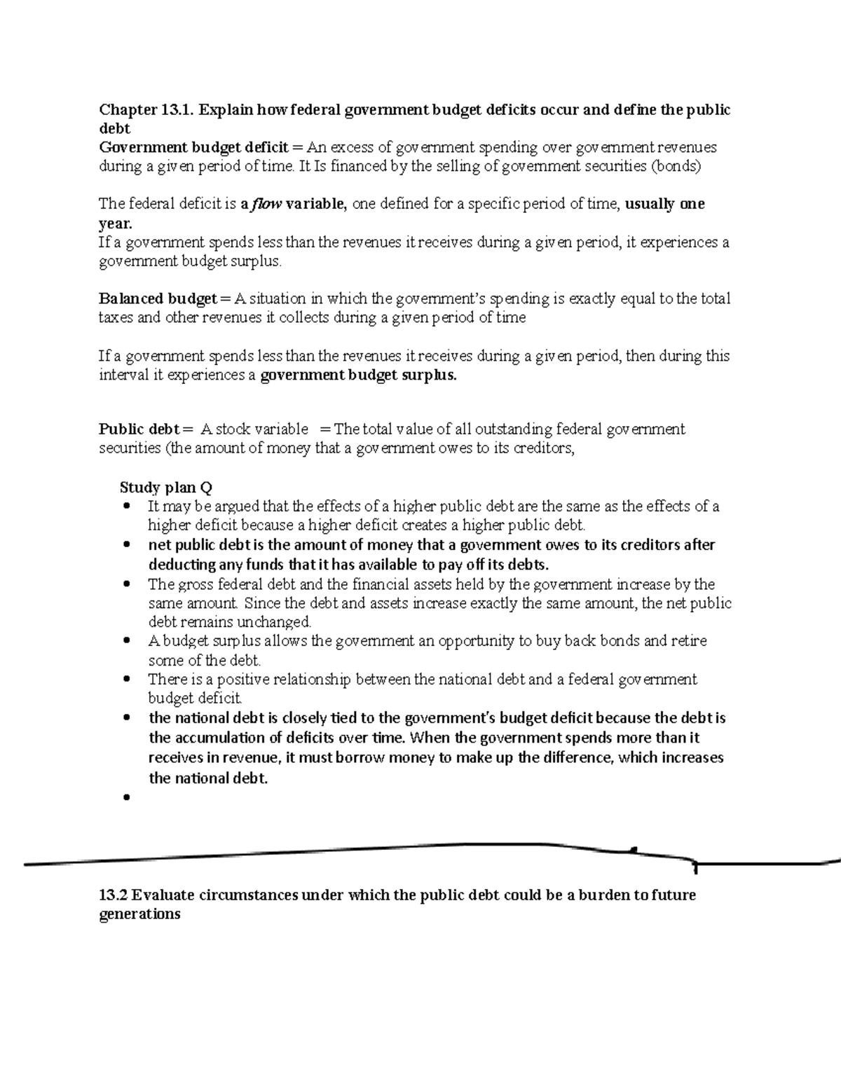 Chapter 13 - kbjbjjbjbb - Chapter 13. Explain how federal government ...