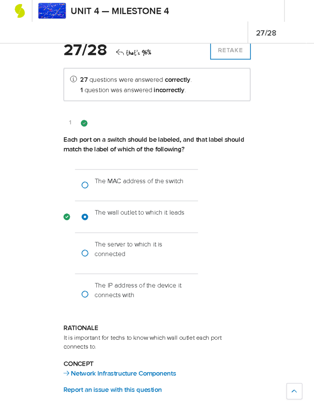 Networking 4 - 1 CONCEPT → Network Infrastructure Components 27 / 28 ...