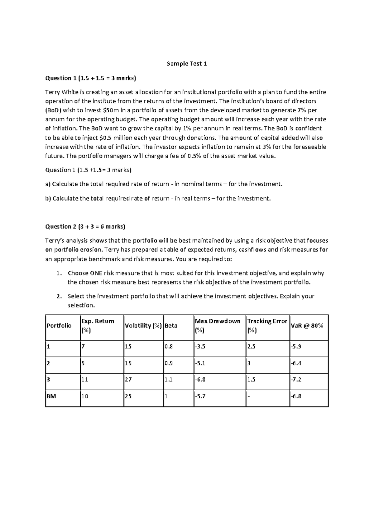 Sample Test 1 S1 24 - Sample Test 1 Question 1 (1 + 1 = 3 marks) Terry ...