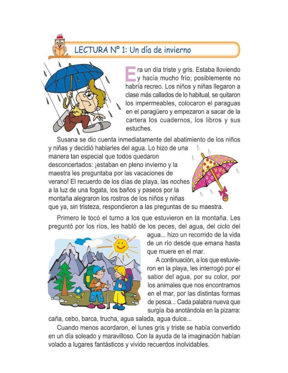 Cuentos 5 - Informativo - LECTURA 1: Un día de invierno E ra un día ...