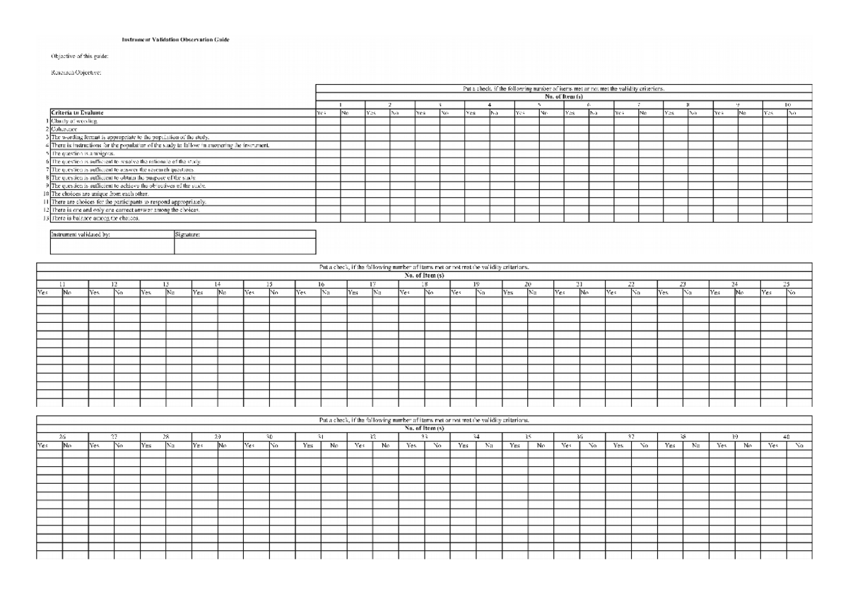 Validation Guide - Bsed Math - Studocu