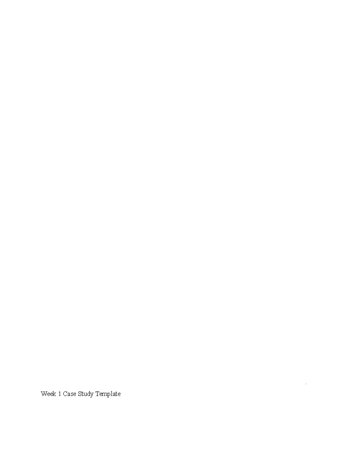 NR507 Week 1 case study - Week 1 Case Study Template Pathophysiology ...