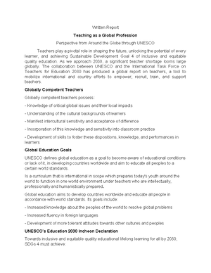 4 Models of Teacher Effectiveness - Name: Heljane I. Guero Course ...