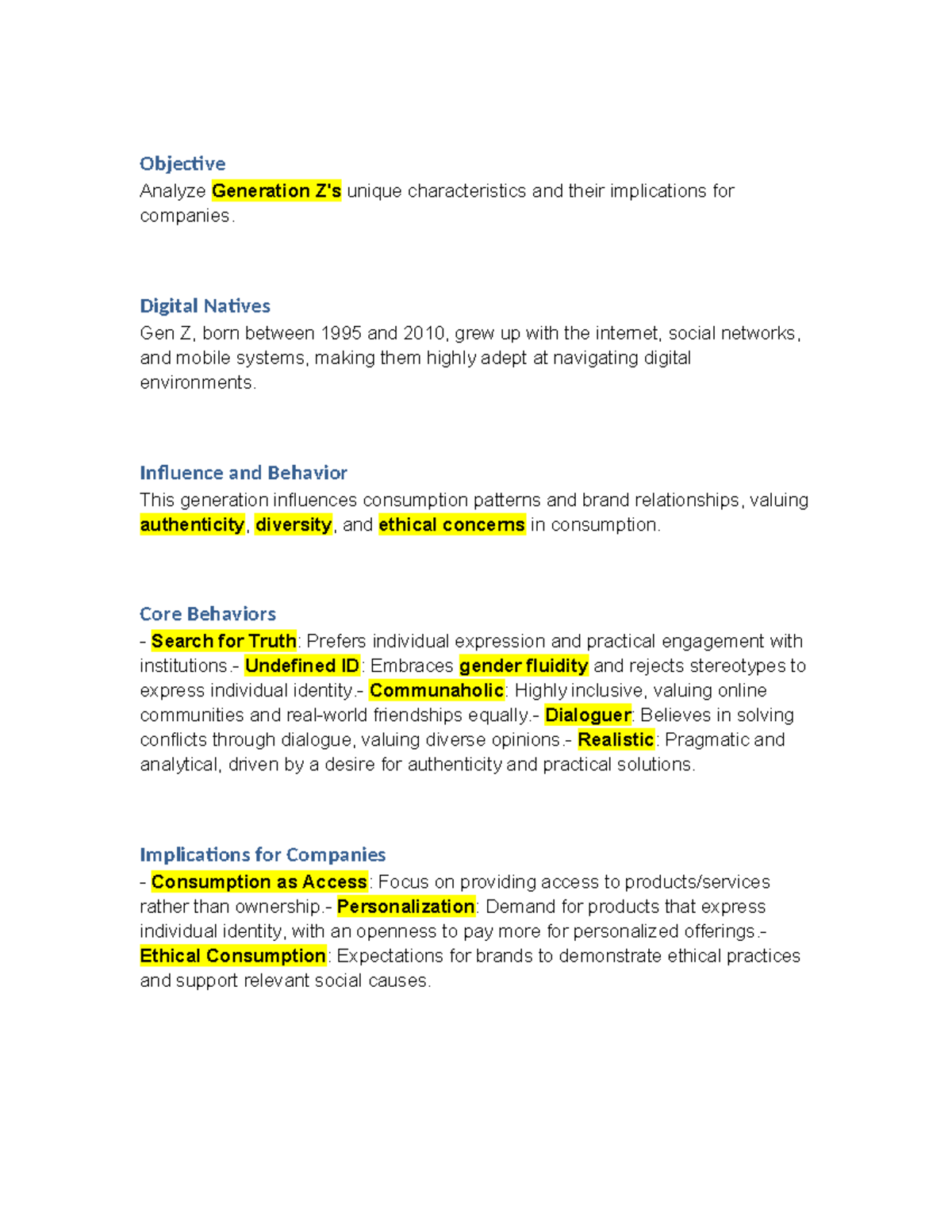 Gen Z Leadership Insights - Objective Analyze Generation Z's unique ...