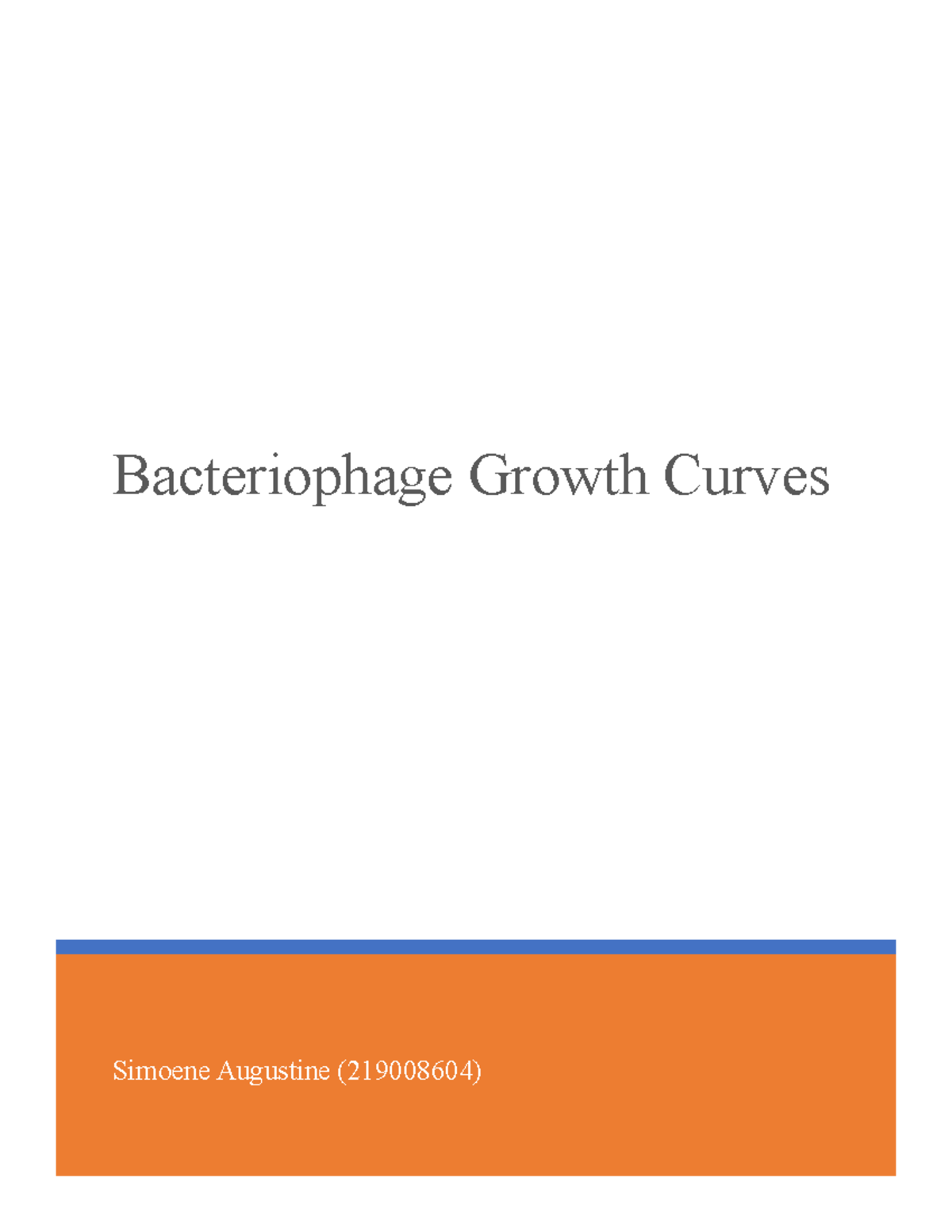 Simoene Augustine 219008604 - MICR215 Practical 2 Report - Simoene ...