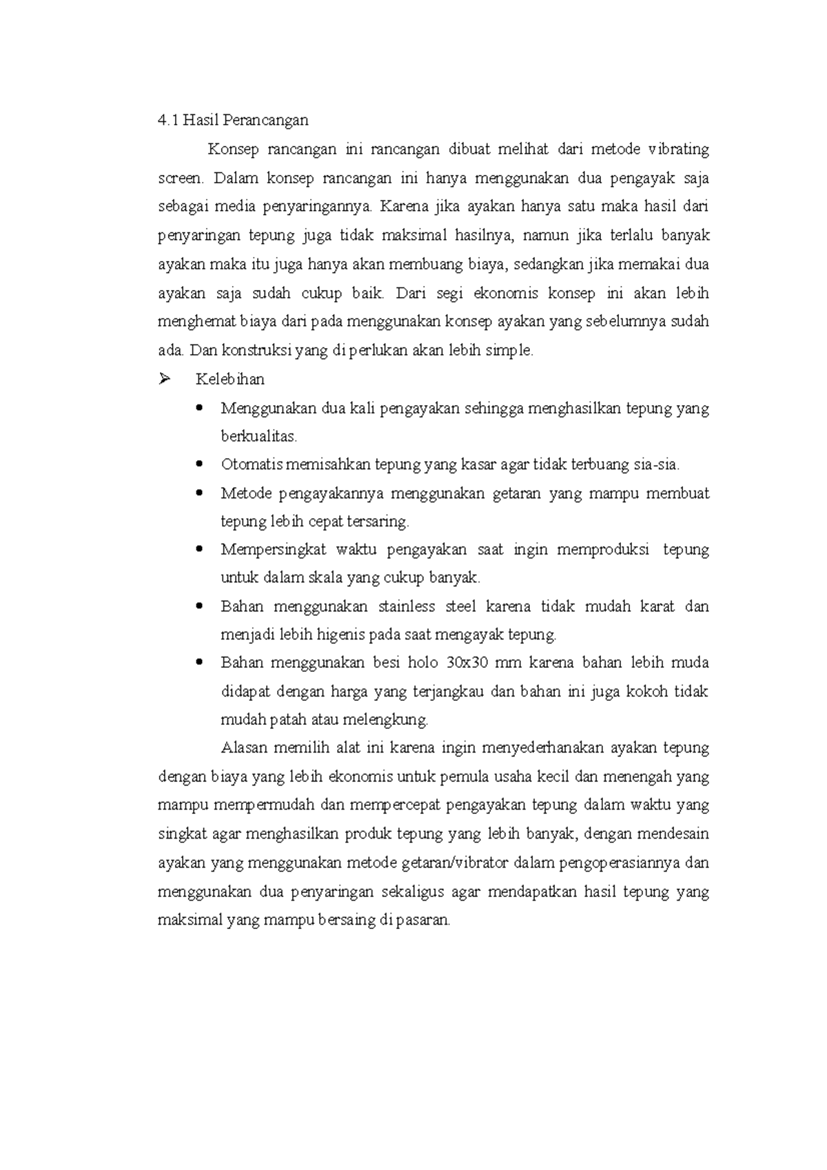 Hasil Perancangan - 4 Hasil Perancangan Konsep rancangan ini rancangan ...