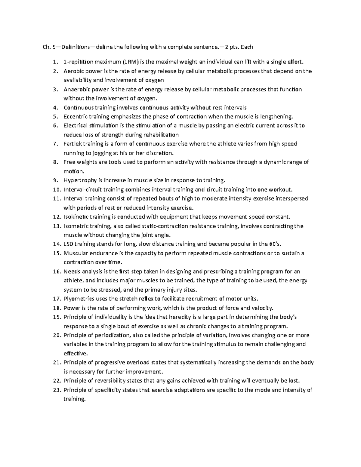 Ch9-definitions - Professor Mandy Northcutt. Chapter 9 definitions and ...