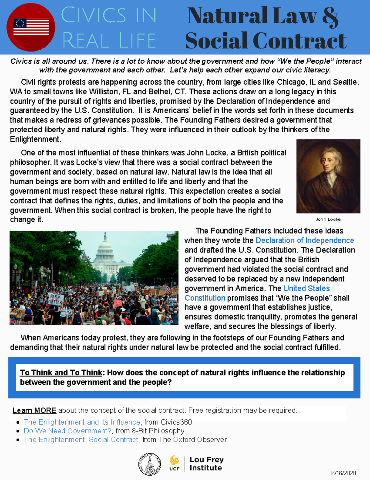 CRL Natural Law Social Contract - Natural Law & Social Contract Civics ...