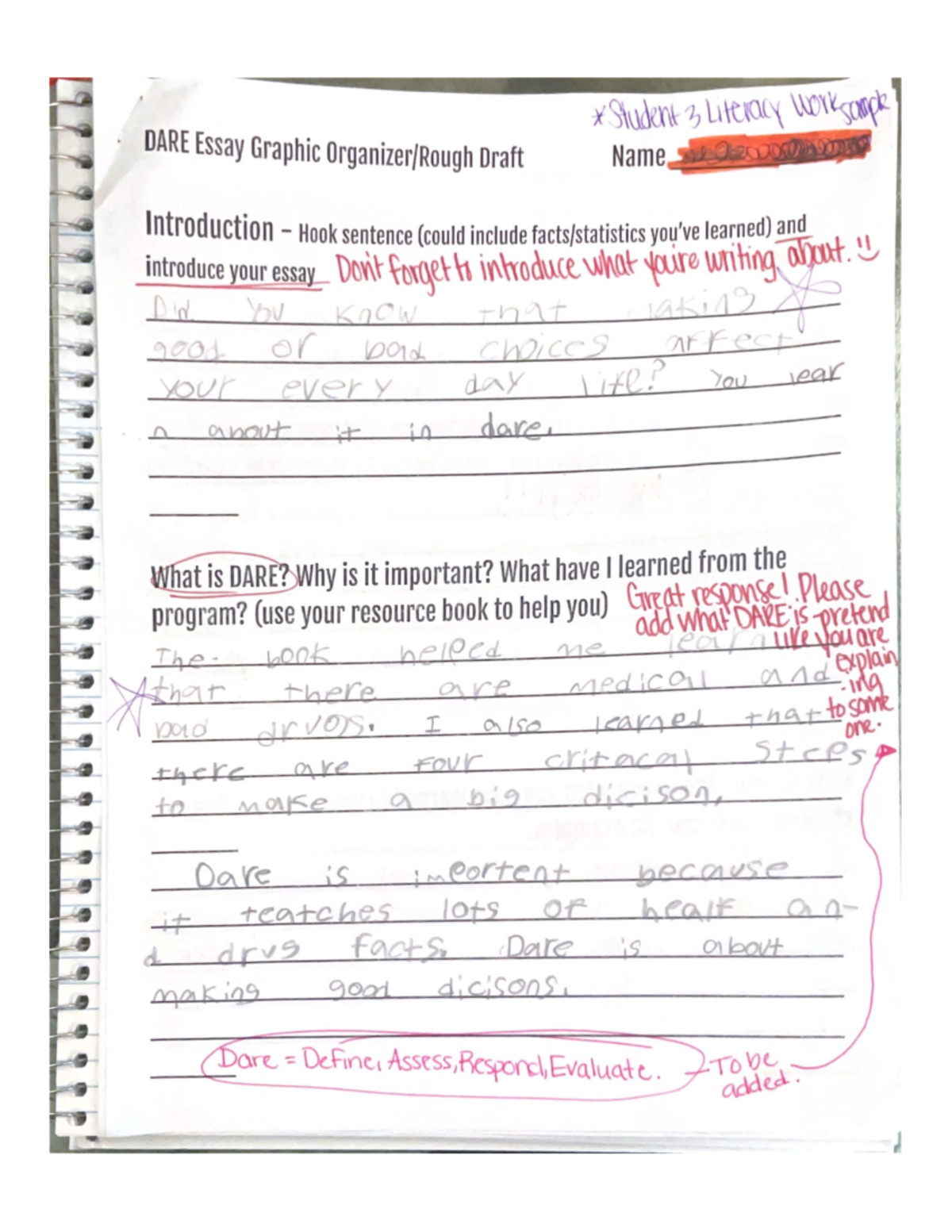 Task 3 edtpa Student 3 Literacy - EDUC 4750 - Studocu