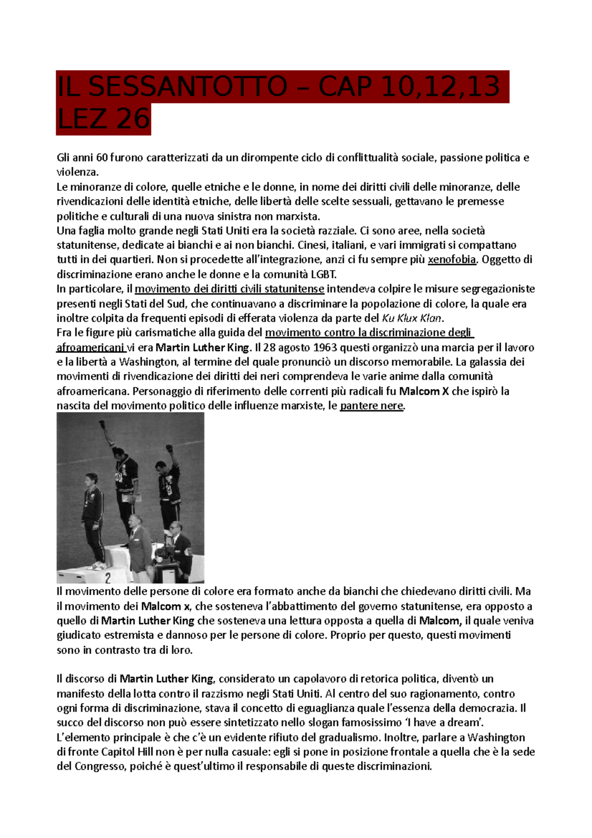 IL Sessantotto - APPUNTI INTEGRATI AL LIBRO. - IL SESSANTOTTO – CAP 10 ...