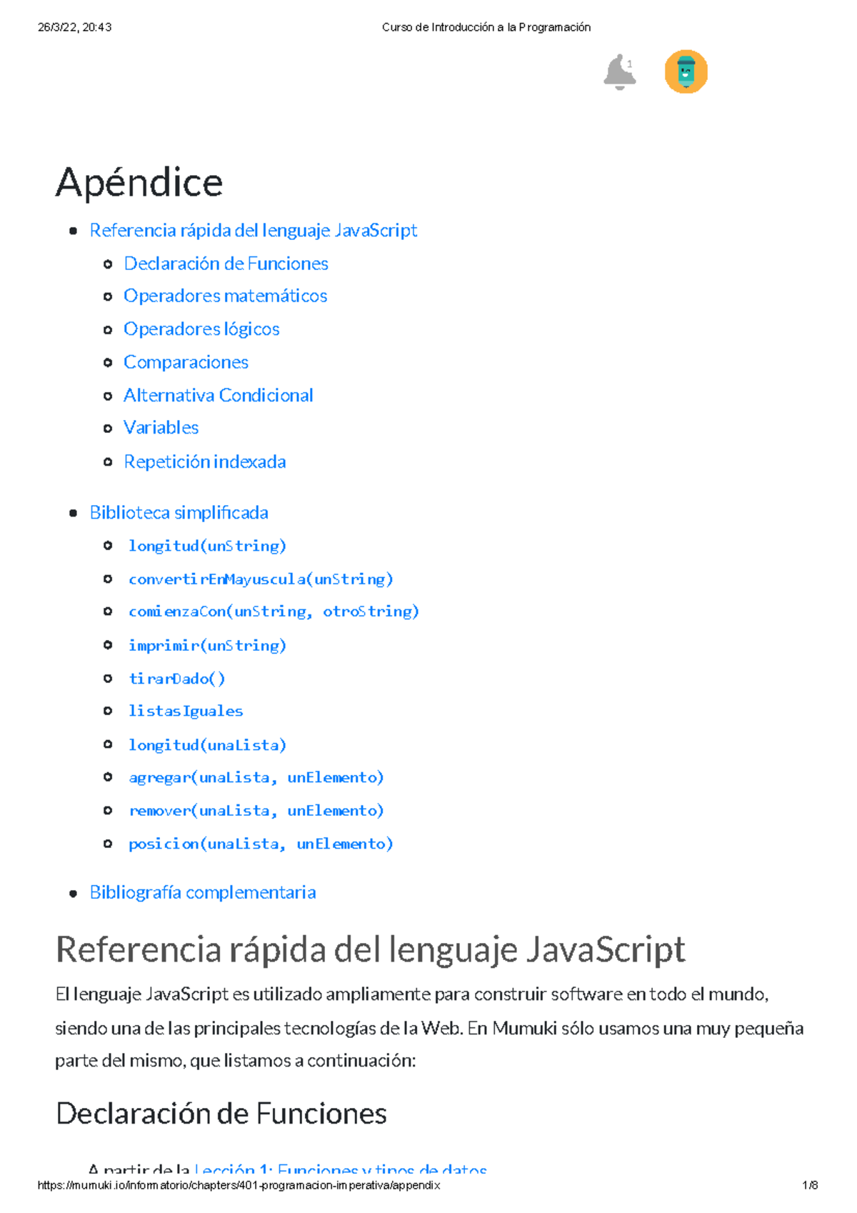 Curso de Introducción a la Programación - Apéndice Referencia rápida ...