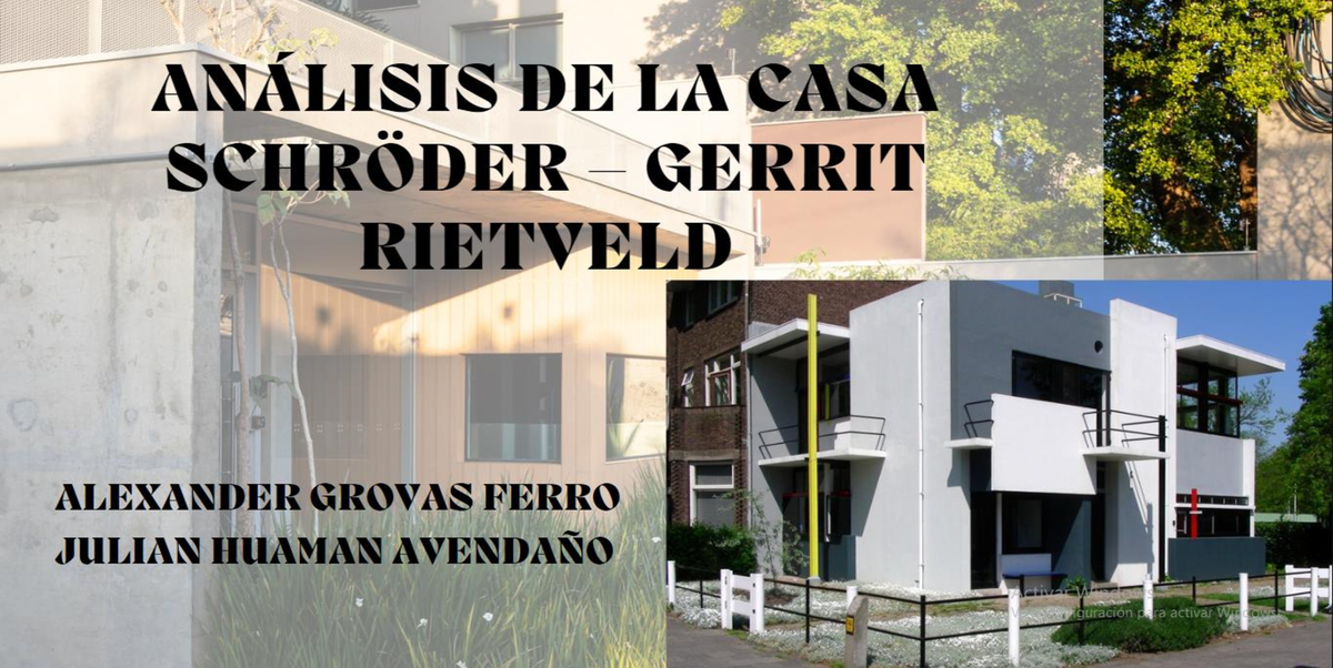 Analisis DE LA CASA - proyecto arquitectónico - An·lisis formal esta edificaciÛn cuenta con ...