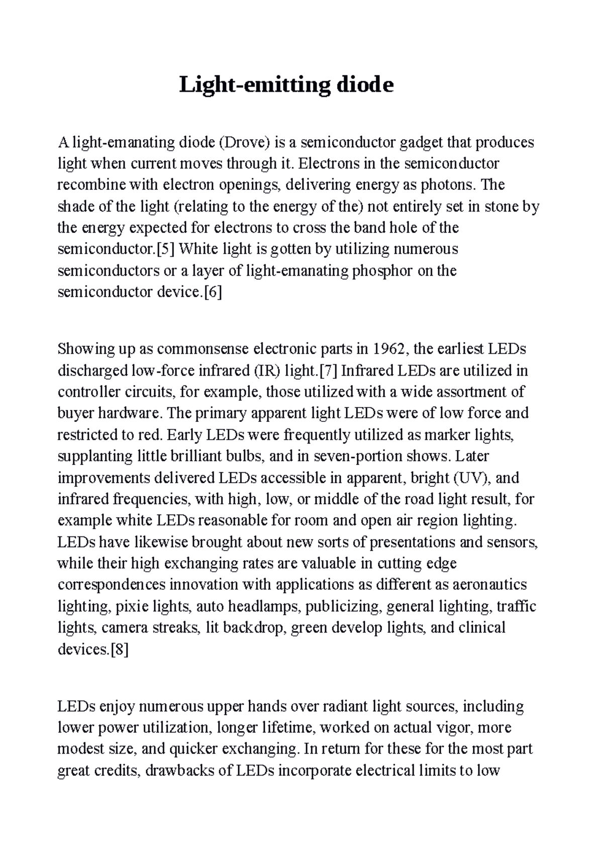 Light-emitting diode - Ifah - Light-emitting diode A light-emanating ...