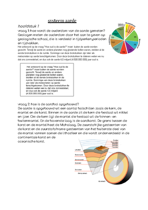 Systeem aarde H3 en H4 - H3 Natuurlijke landschappen op aarde Vier ...
