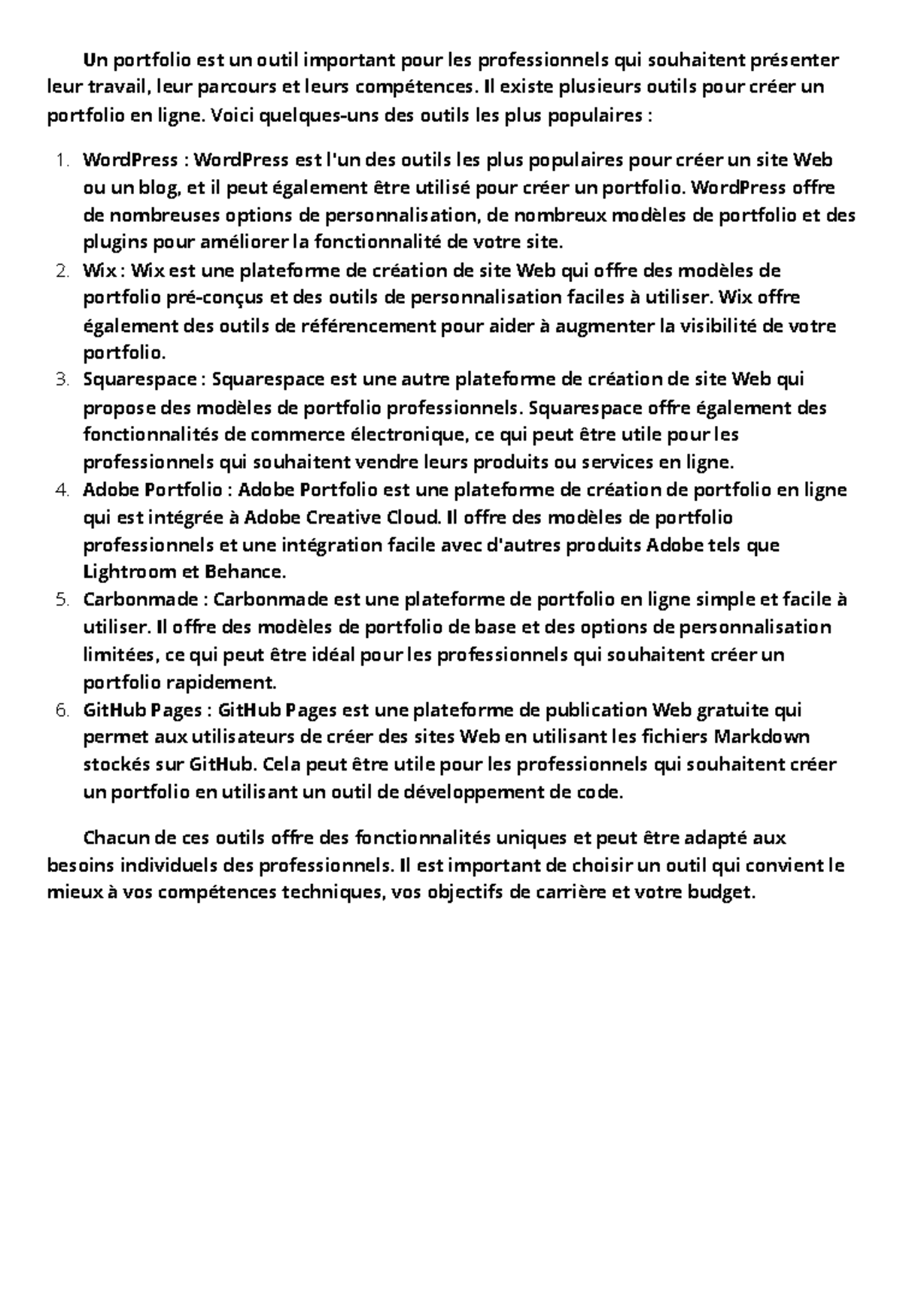 Créer un portfolio - Un portfolio est un outil important pour les ...