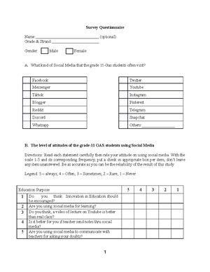 Research-instrument-pr2 - Impact of Extracurricular Activities on ...