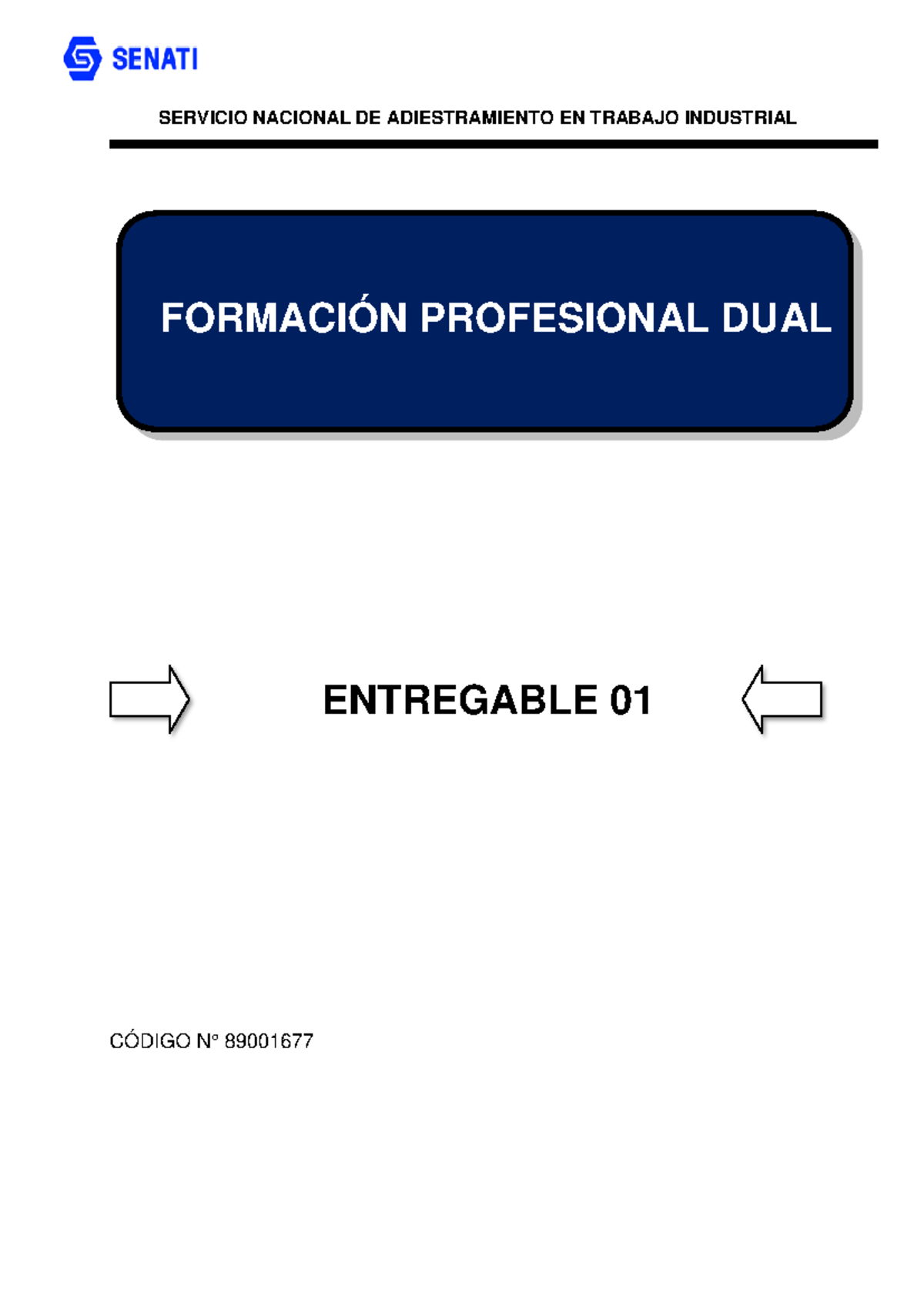 Entregable 01 - SERVICIO NACIONAL DE ADIESTRAMIENTO EN TRABAJO INDUSTRIAL ENTREGABLE 01 CÓDIGO N ...