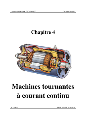QCM N°1 Correction - Machines Electriques - QCM N°1 - Correction ...
