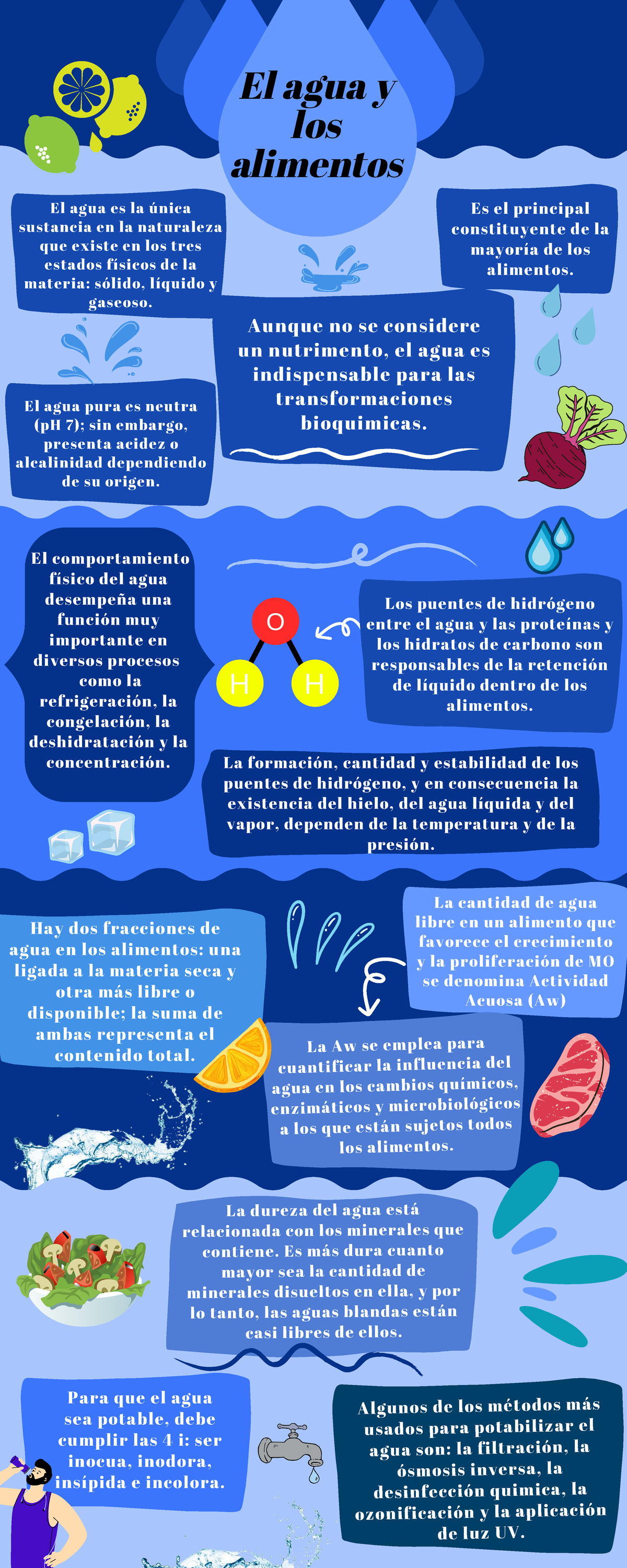 EL AGUA Y LOS Alimentos - La cantidad de agua libre en un alimento que ...