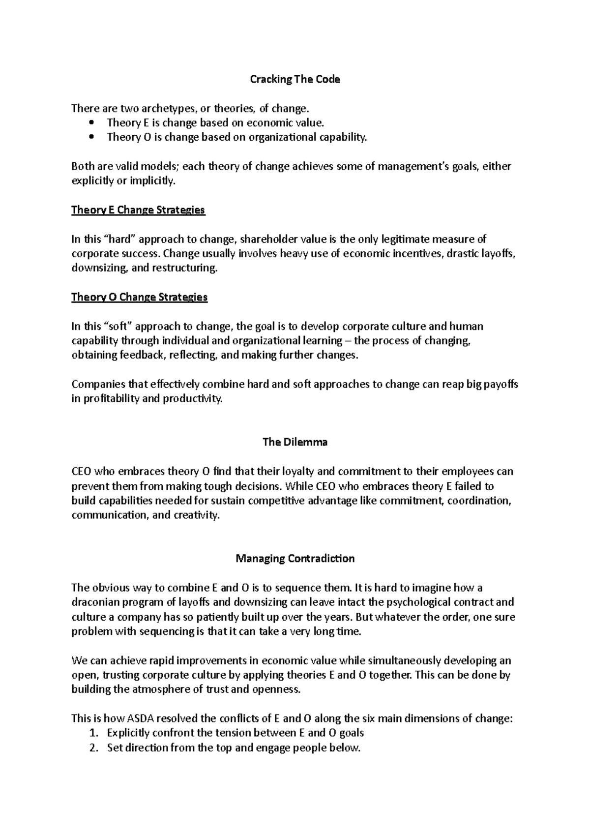 Cracking The Code - Cracking The Code There are two archetypes, or ...