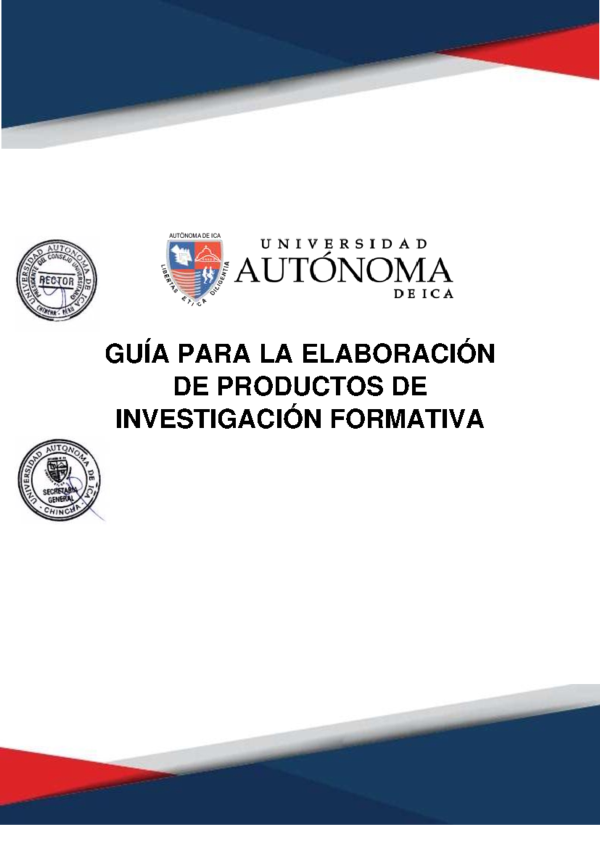 COMO Elaborar UNA Monografía - UNIVERSIDAD AUTÓNOMA DE ICA GUIA- 01 ...