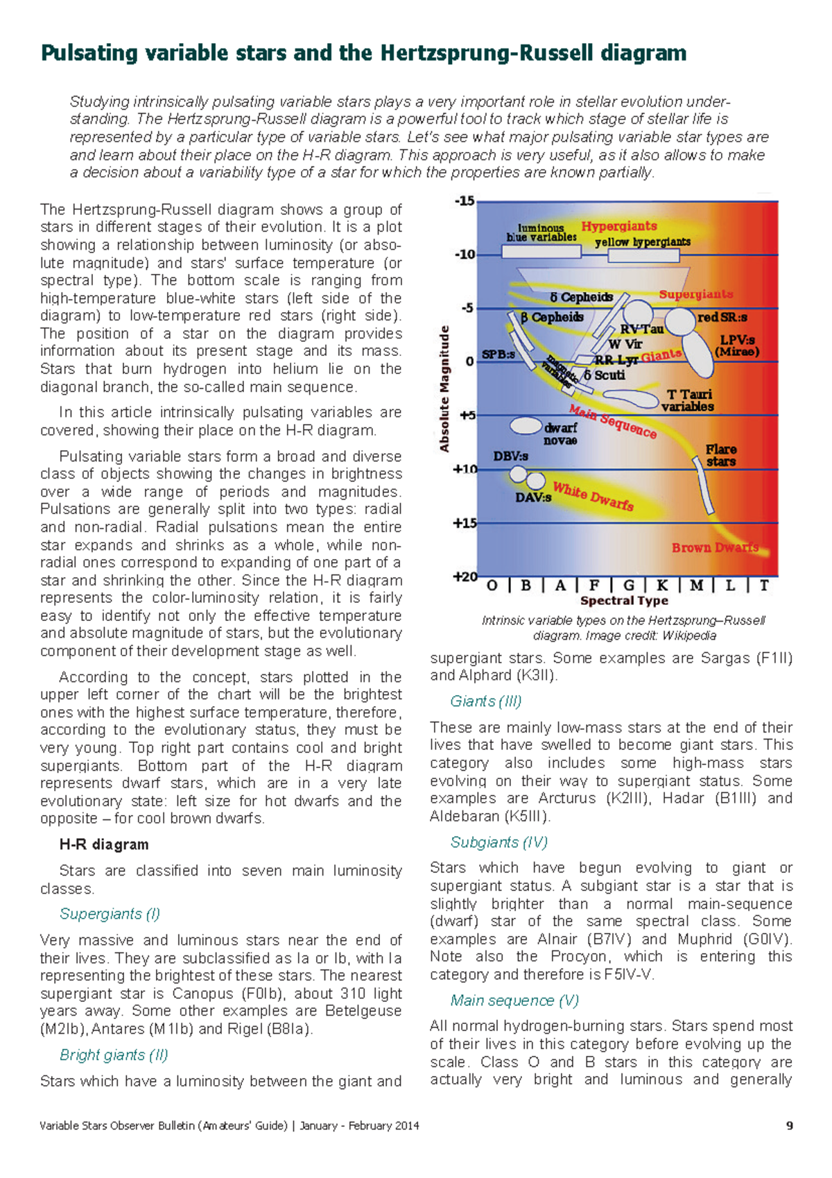 Astronomy Variable Stars and HR Diagram Notes - !% ! - Studocu