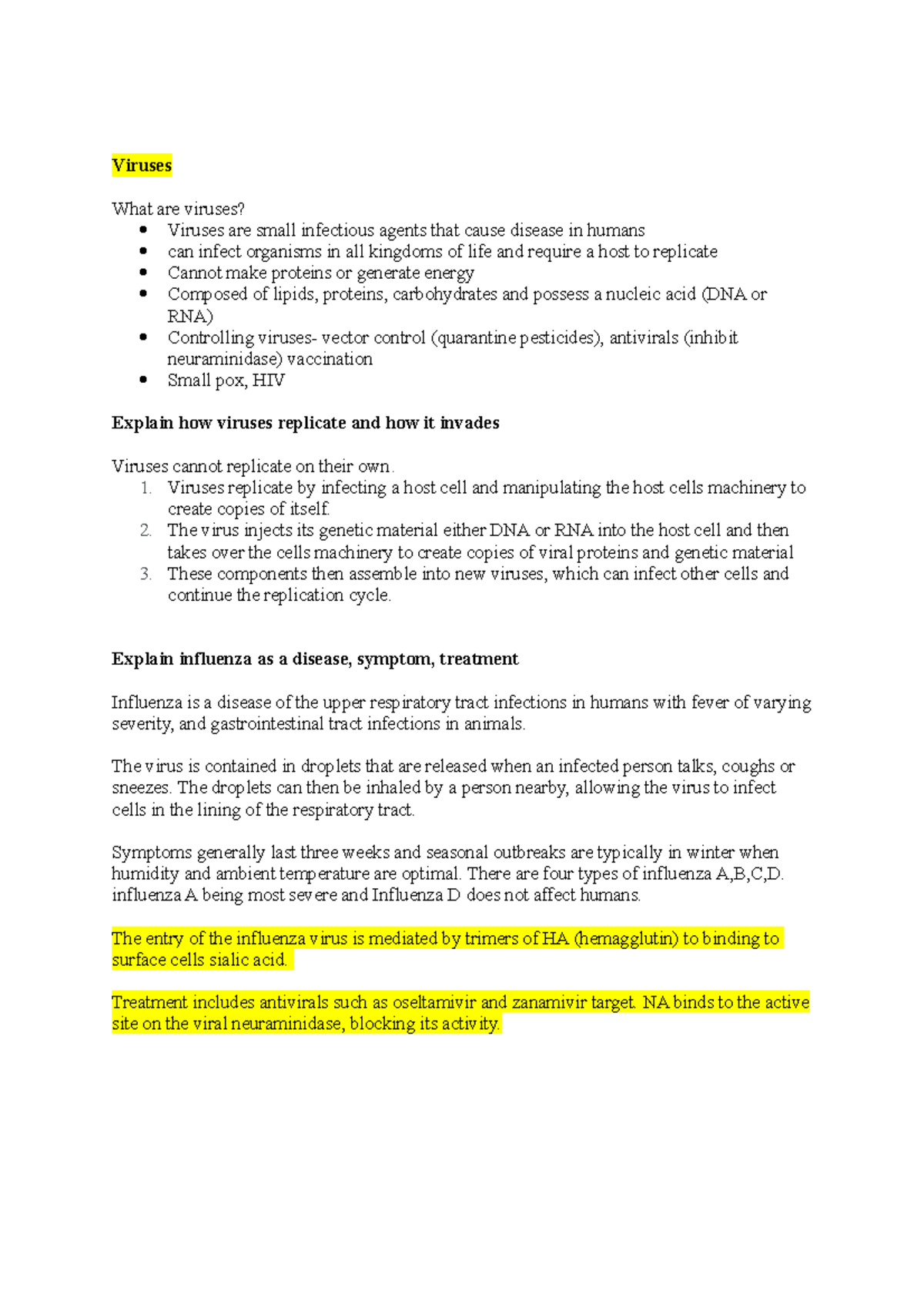 Notes microbio - Viruses What are viruses? Viruses are small infectious ...