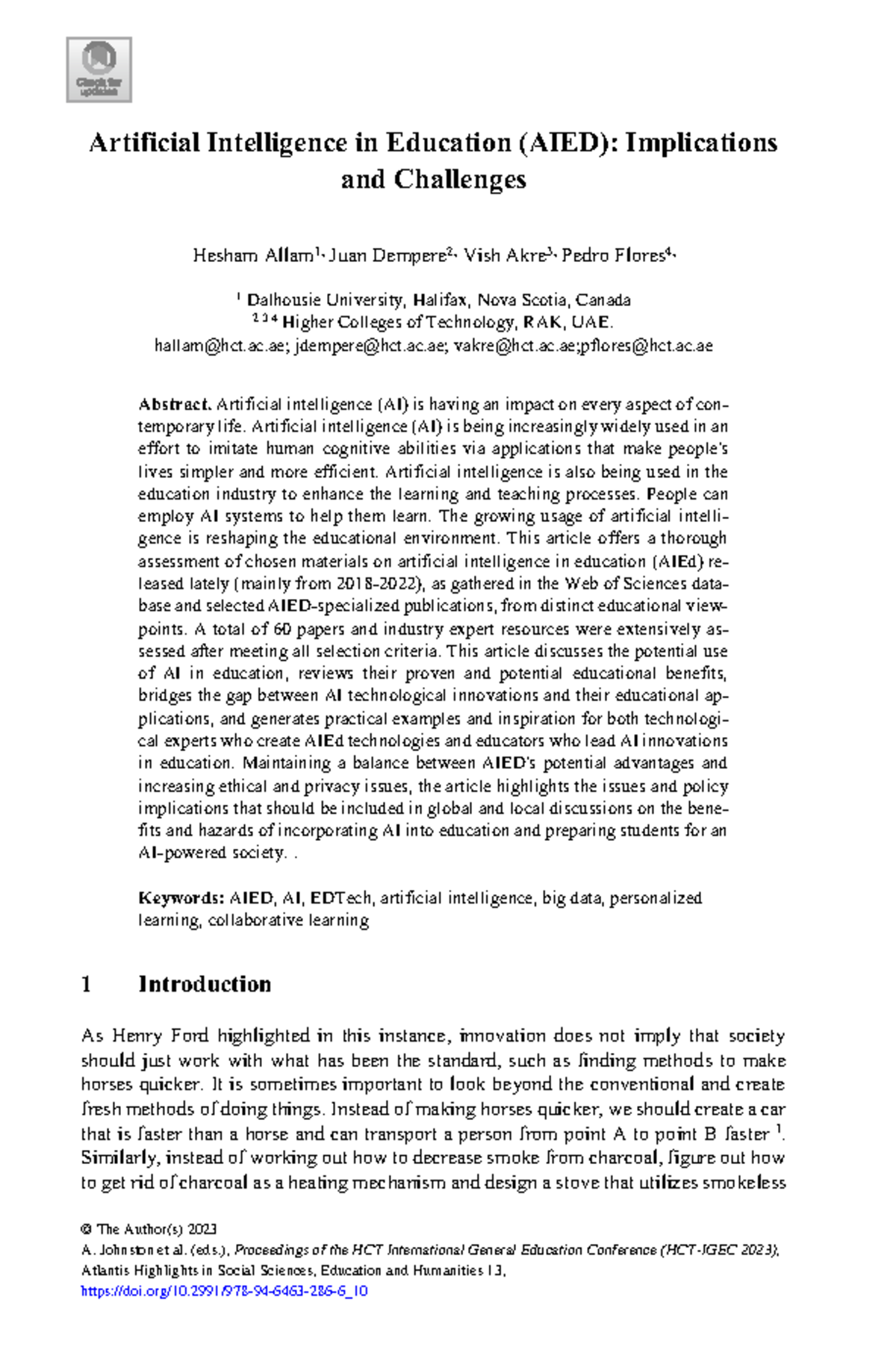 AI - Artificial Intelligence - Artificial Intelligence in Education ...