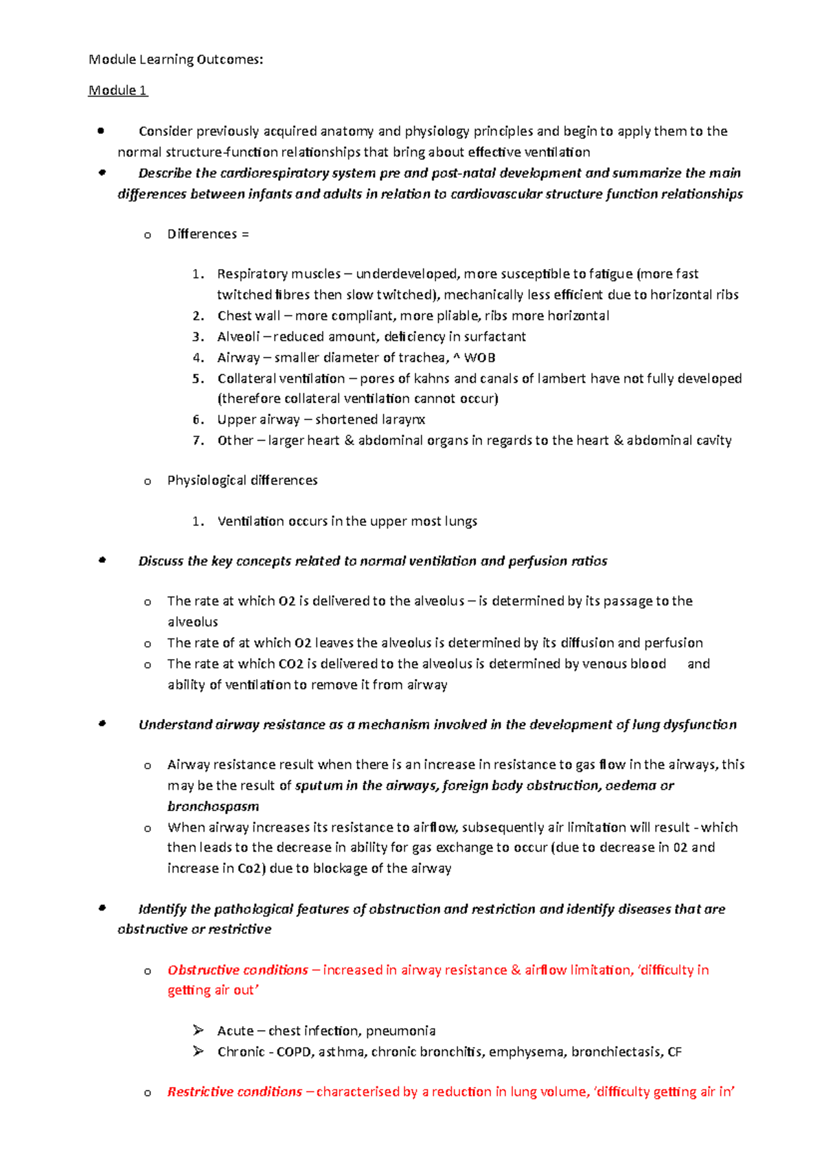 Module Learning Outcomes - Module Learning Outcomes: Module 1 Consider previously acquired ...