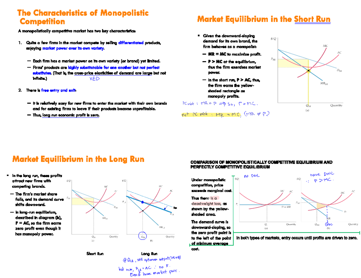 Lec 9 Econs - Monopolistic Competition and Oligopoly Model - BSP1703 ...