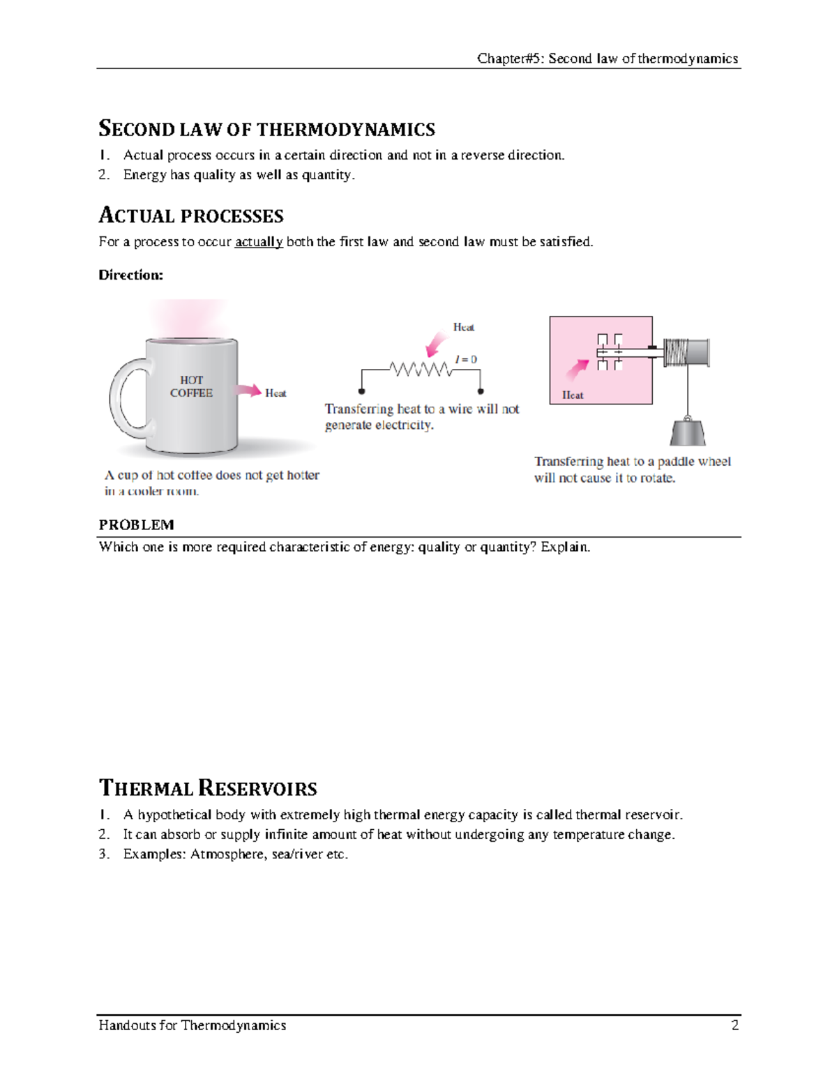 2nd law of thermo dynamics - Second law of thermodynamics SECOND LAW OF ...