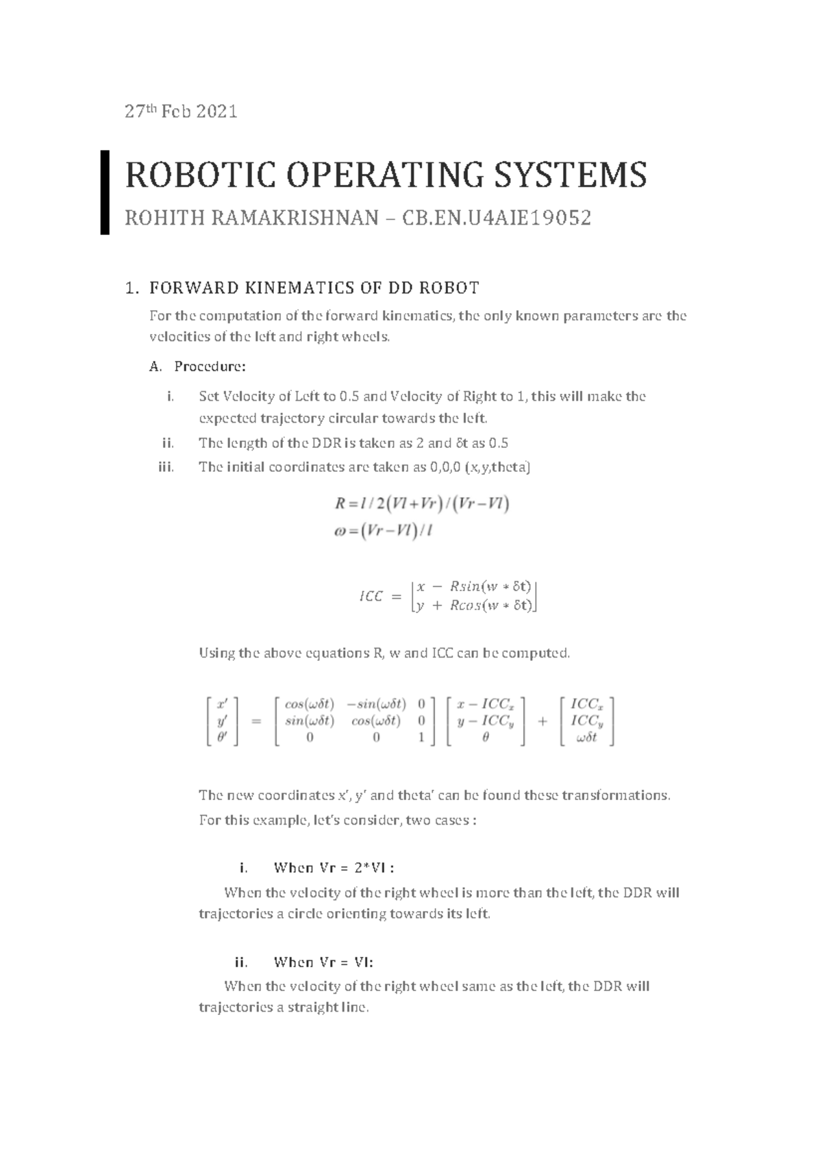 19052 - sajith - 27 th Feb 2021 ROBOTIC OPERATING SYSTEMS ROHITH ...